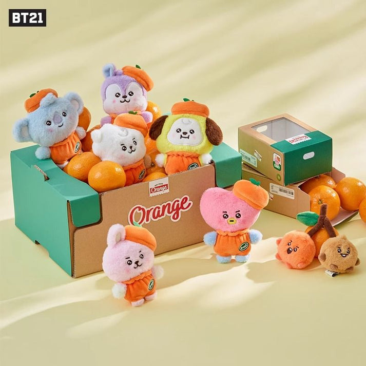 [PRE-ORDER] BT21 Orange Party Series Pendant Plushies 🍊 – Kpopmagicshop.al